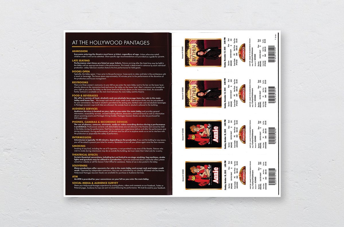 Ticket Booklets – Carlynd Kuhlmann